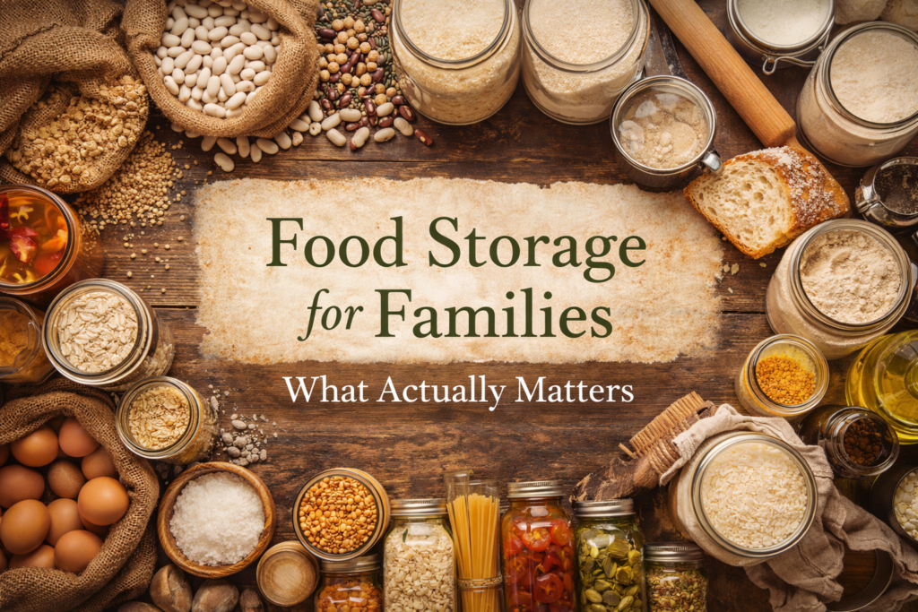 Food Storage for Families: What Actually Matters - The Apothecary Press